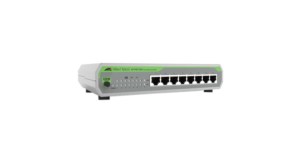 AT-FS710/8-50 | Allied Telesis Ethernet Switch, RJ45 Ports 8, 100Mbps, Unmanaged | Distrelec Germany
